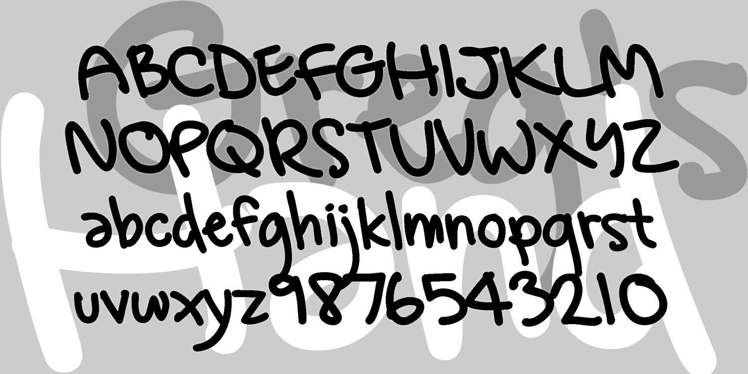 Greg's Hand Font Style by Harold's Fonts | Font Bros